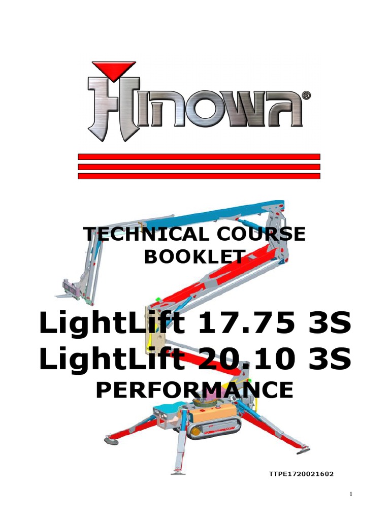 Cursus Hinowa GL17.75 S3 | PDF | Engines | Remote Control