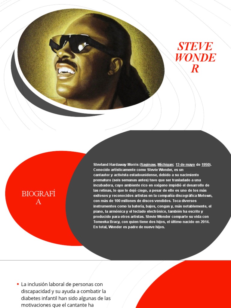 Biografía y logros de Stevie Wonder | PDF | Universal Music Group ...