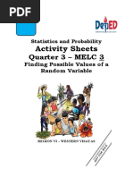 Stat Q3 WK1 Las1 | PDF | Probability Distribution | Random Variable