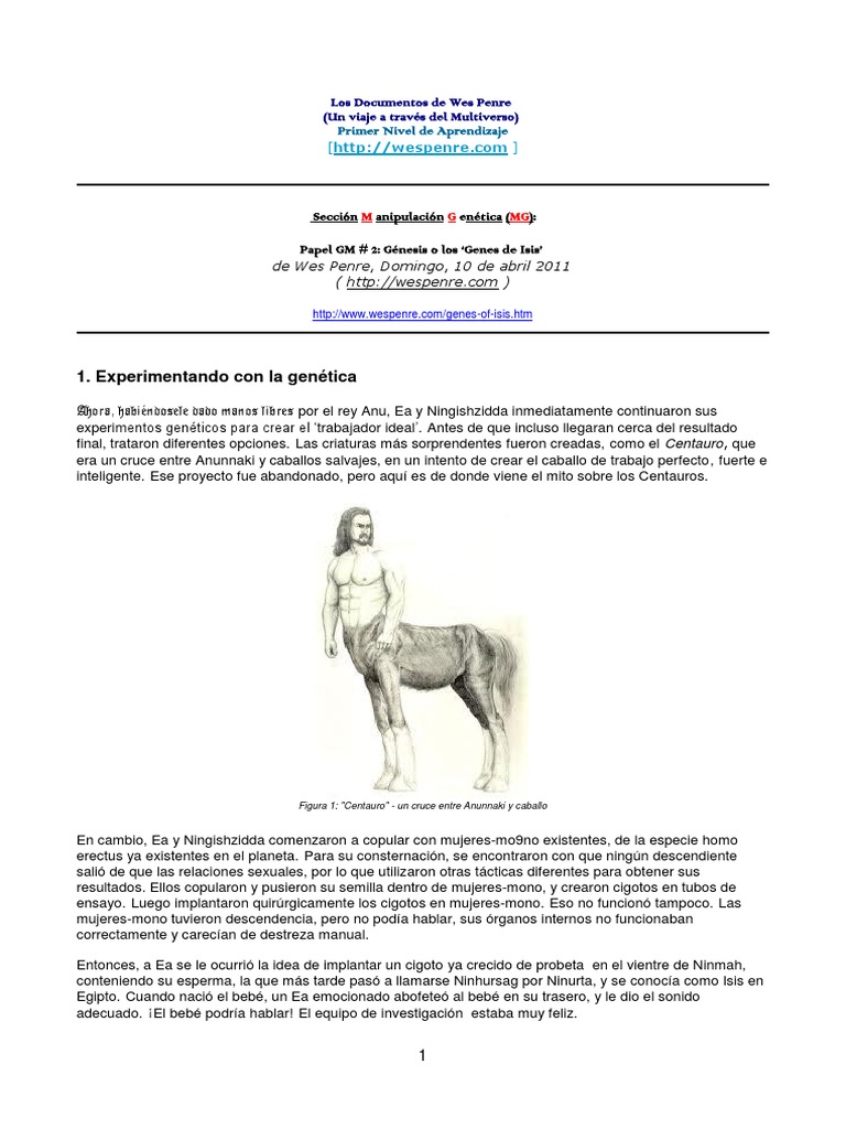 10 Genesis o Los Genes de Isis' | PDF | Víspera | Satán