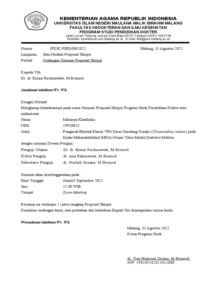 Draft Undangan | PDF