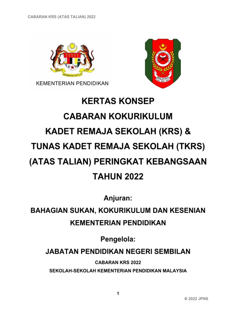 2022 Cabaran Krs Online (Kertas Konsep) v20220901 | PDF