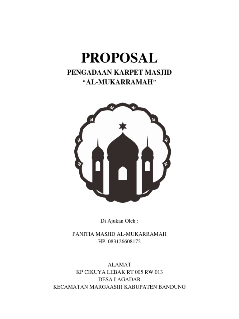 Proposal Masjid Al-Mukarromah | PDF