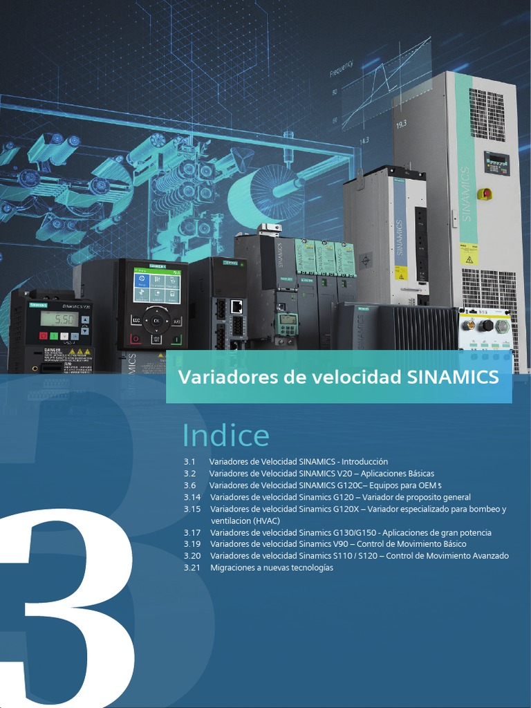 Variadores de Velocidad SINAMICS Guía | PDF | Hardware de la computadora | Ingenieria Eléctrica