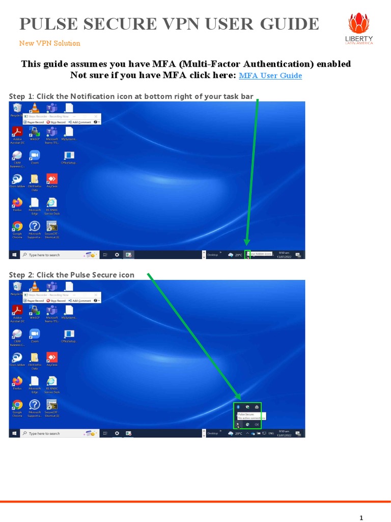 Pulse Secure User Guide With Header v1.1 | PDF