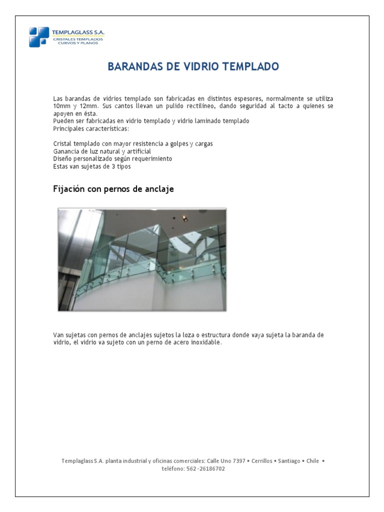 Ficha Tecnica Barandas | PDF