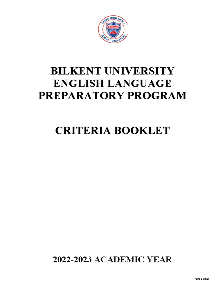 2022-2023 Preparatory Program Criteria Booklet | PDF | Fluency | Vocabulary