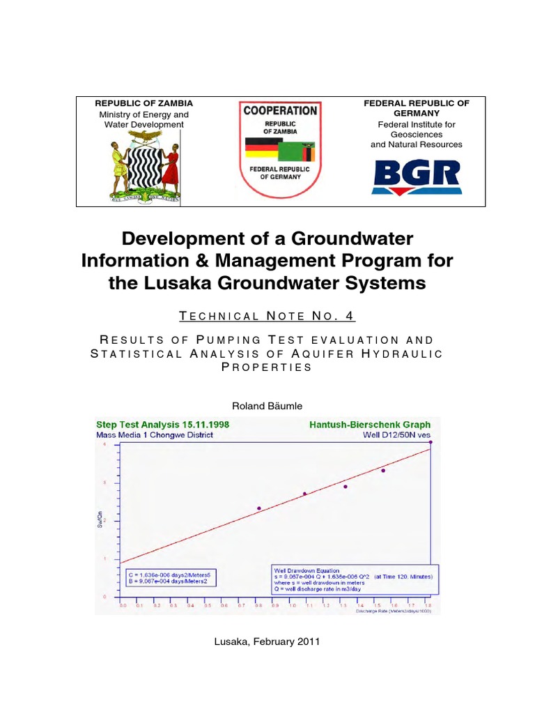 Pumping Test Notes | PDF | Aquifer | Hydrogeology