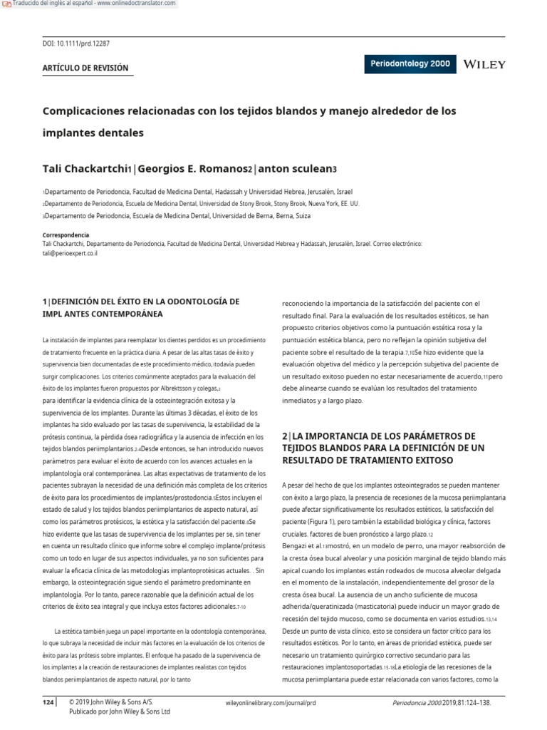 PRD 12287 en Es | PDF | Implante dental | Cirugía