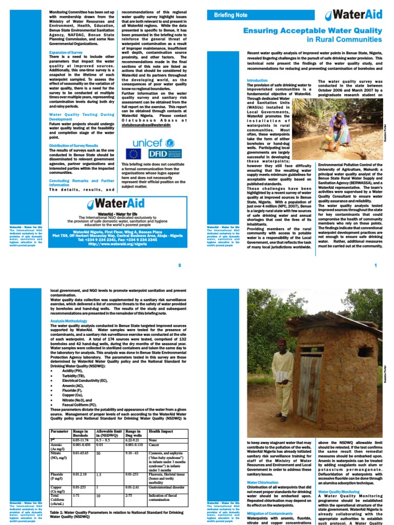 Water Quality Testing | PDF | Drinking Water | Water Quality