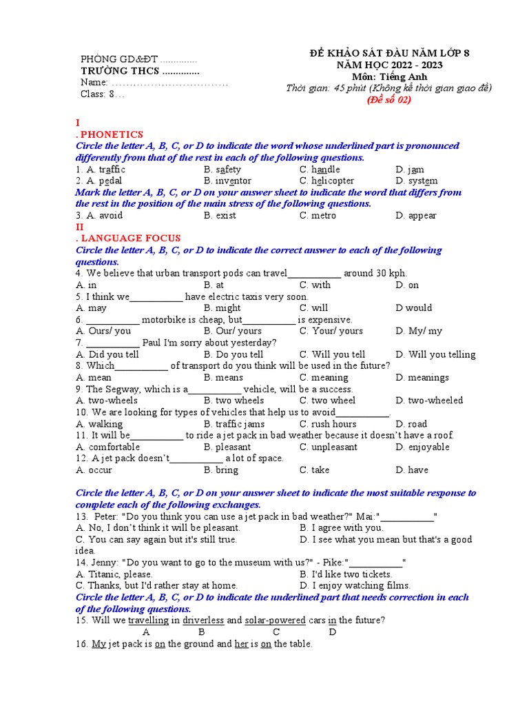 KH o Sát 8 | PDF | Transport | Vehicles