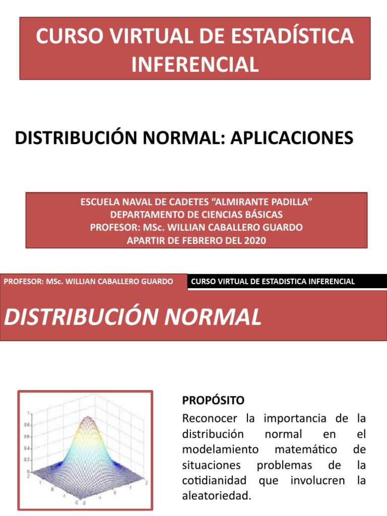 Distribucion Normal | PDF | Distribución normal | Distribución de ...