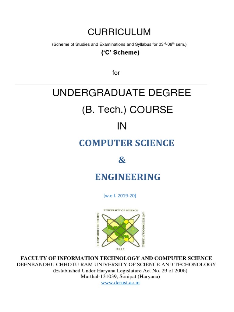 B.Tech - CSE 3-8 Sem AC 15 14.08.2020 | PDF | Central Processing Unit ...