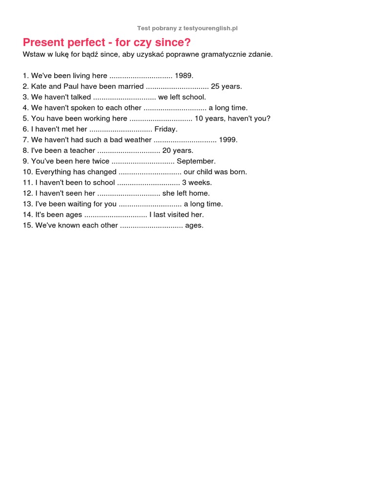 Presentperfect | PDF