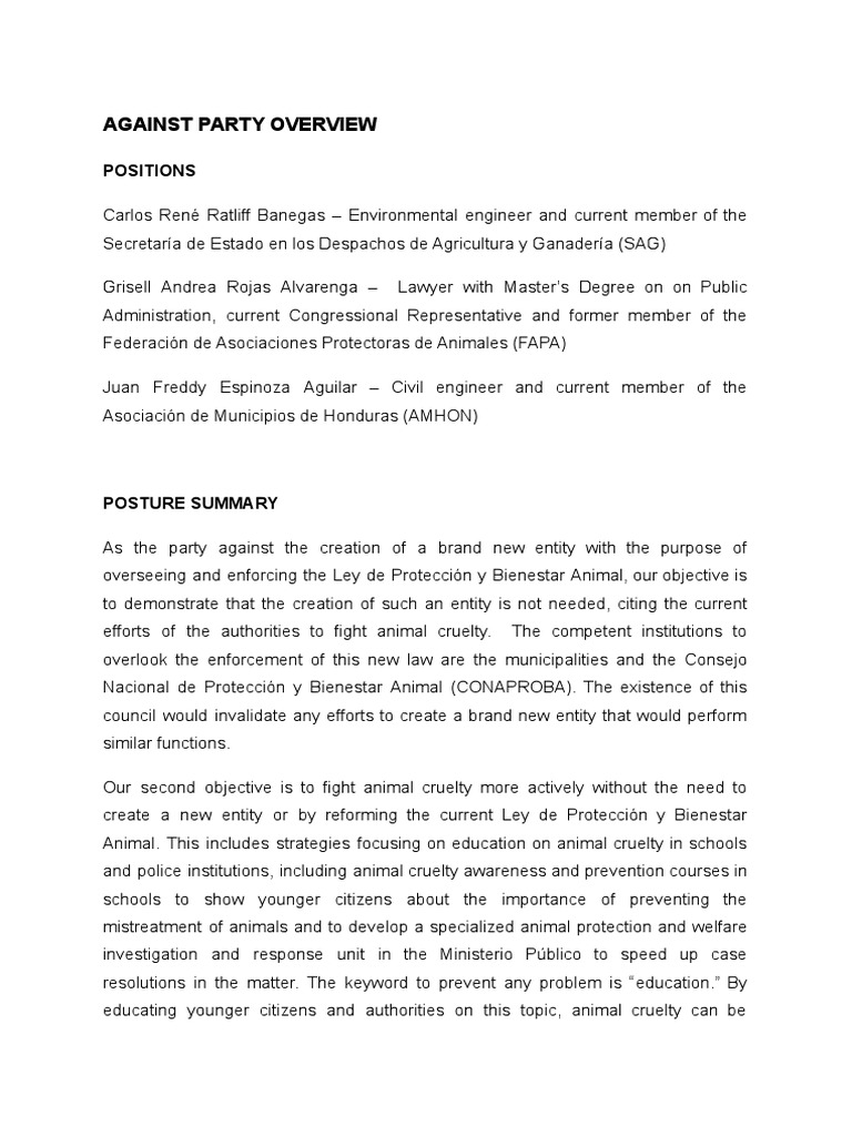 InfoGeneral Against | PDF | Cruelty To Animals | Government