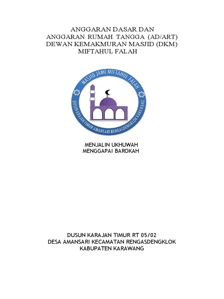 Ad - Art-Dkm Miftahul Falah | PDF