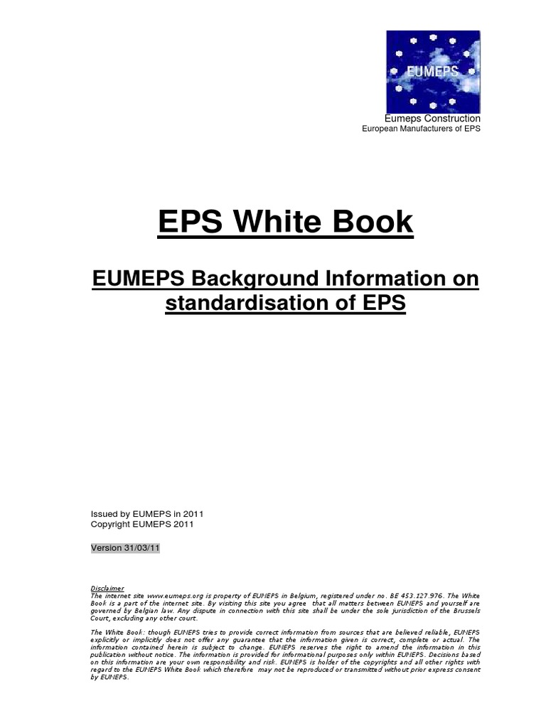 EPS White Book | PDF | Thermal Conductivity | Strength Of Materials