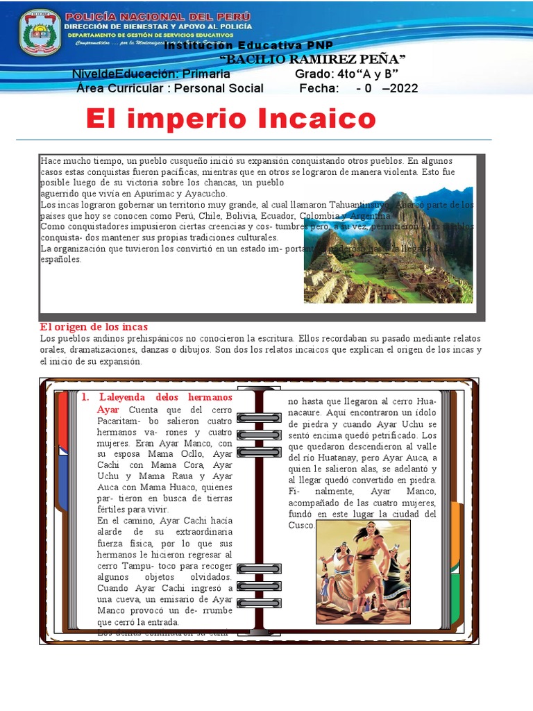 El Imperio Incaico | PDF | Imperio Inca | Andes