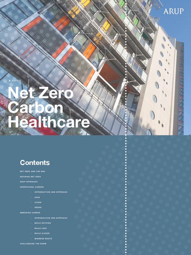 Net Zero Carbon Healthcare Guide | PDF | Low Carbon Economy | Cogeneration