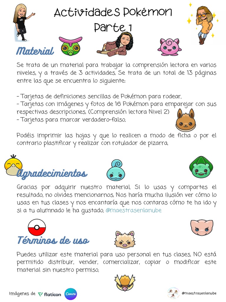 Actividades Pokémon Parte 1 | PDF | Color