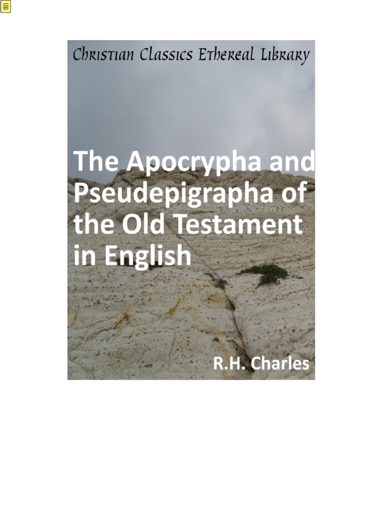 The Apocrypha and Pseudepigrapha of The OT | PDF | Bible | Apocrypha