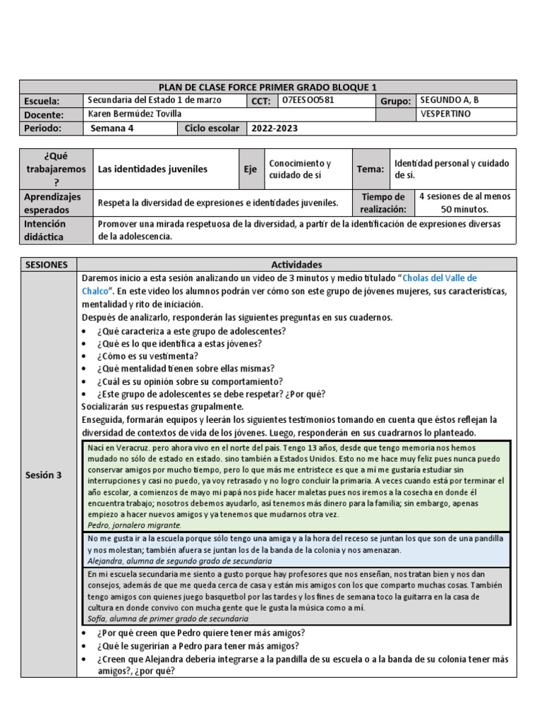 4 Las Identidades Juveniles | PDF | Relaciones personales, crianza y ...