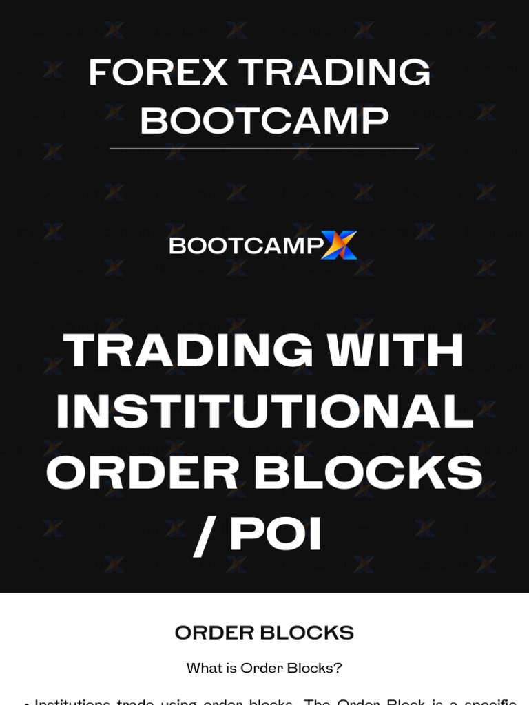 Forex Trading Bootcamp Day 4 - Trading With OB | PDF | Order (Exchange ...