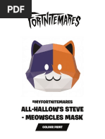 Squidgame Frontman Template Mask Assembli 1 | PDF