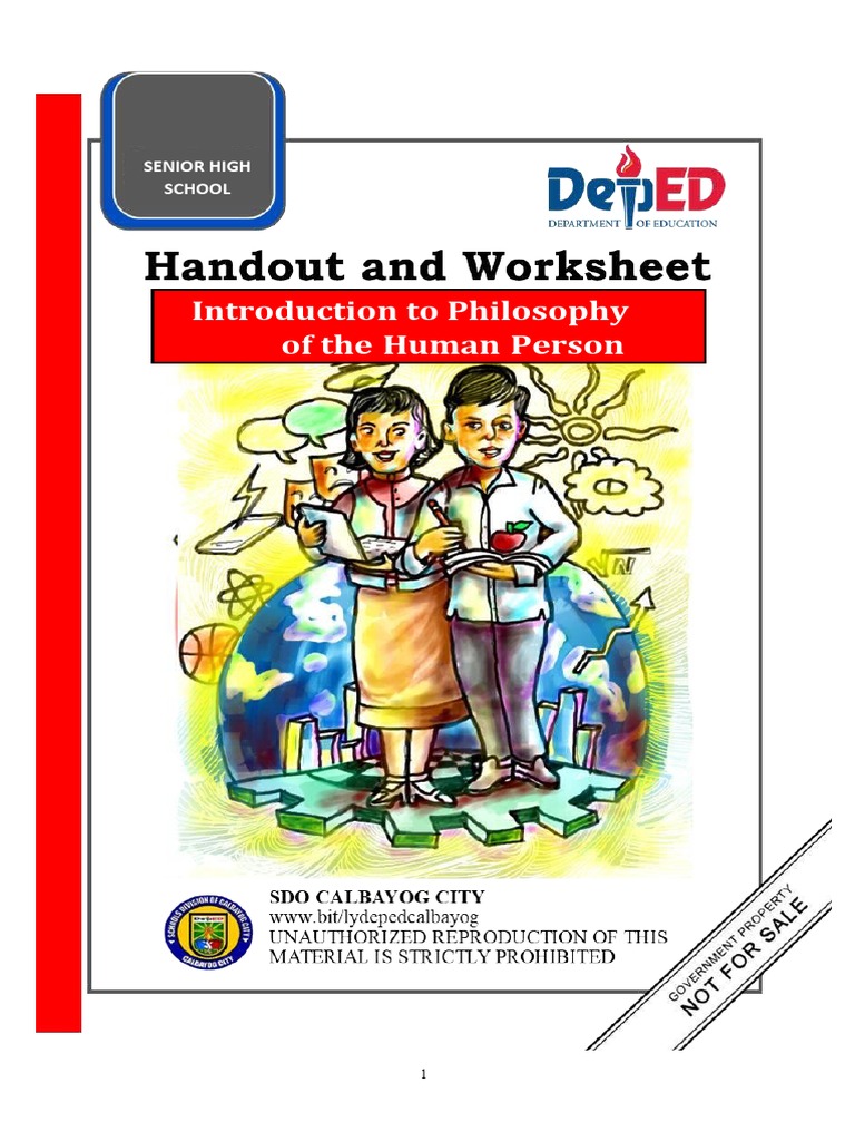 Q1 Philosophy Worksheet1 Pdf Thought Reason