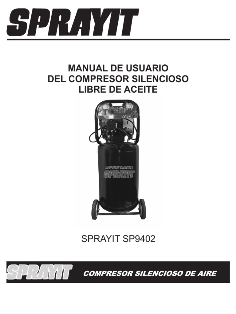 Compresor Silencioso Sprayit | PDF | Tanques | Tornillo