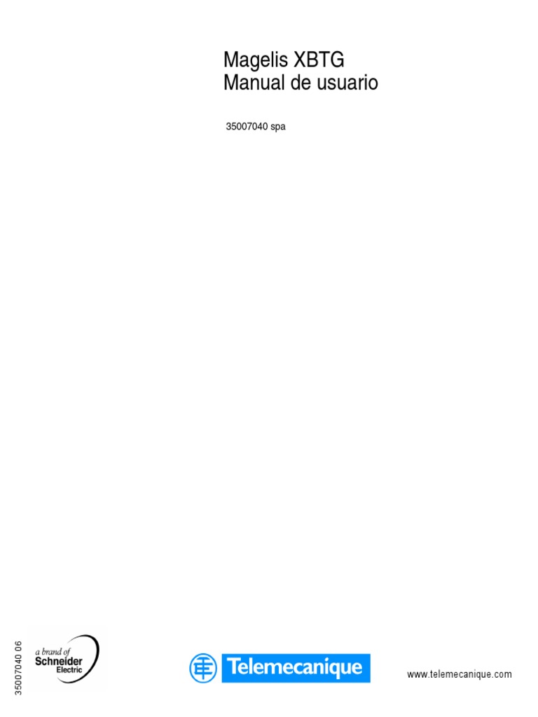 Magelis XBTG Manual de Usuario | PDF