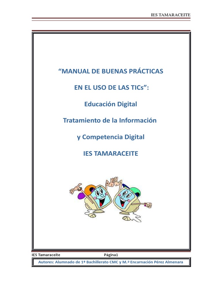 Manual de Buenas Practicas en El Uso de Las TICs | PDF | Maestros | Tecnología de información y ...