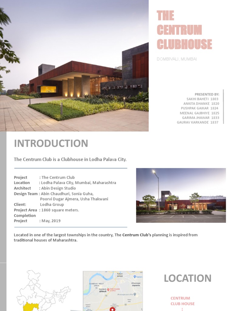 The Centrum Club Case Study | PDF | Shadow