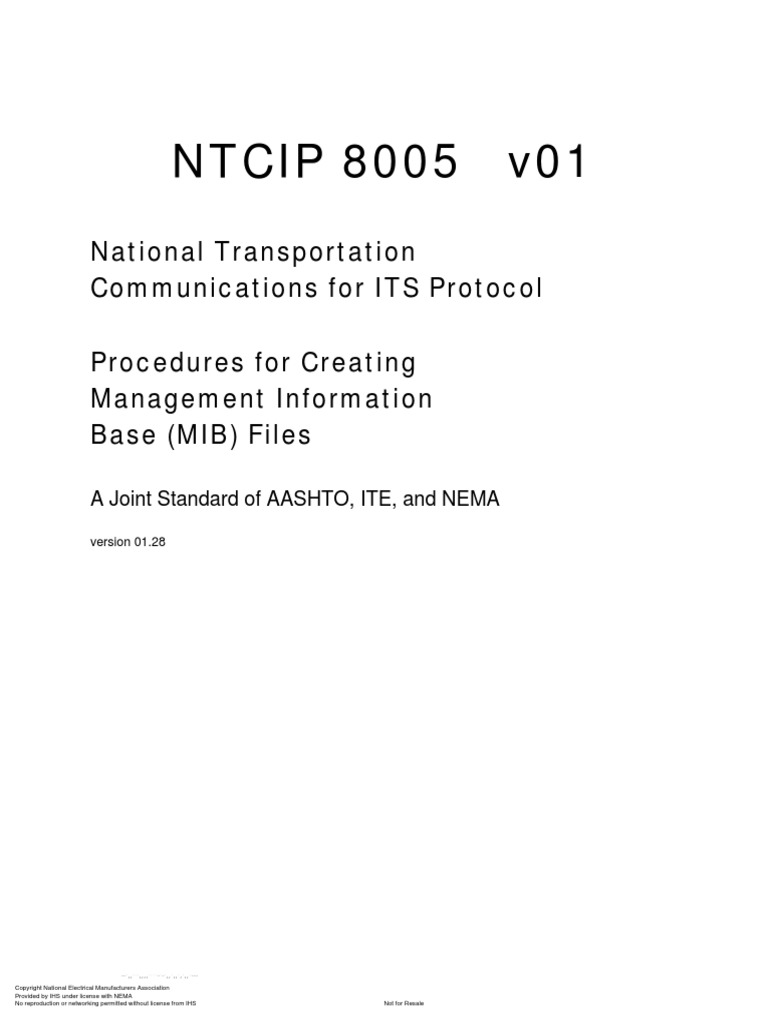 Ntcip 8005 | PDF | Copyright | Computing