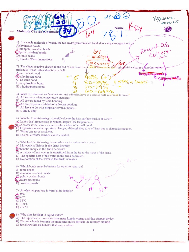 Practice MC Exam 1 (KEY) | PDF Practice MC Exam 1 (KEY) | PDF