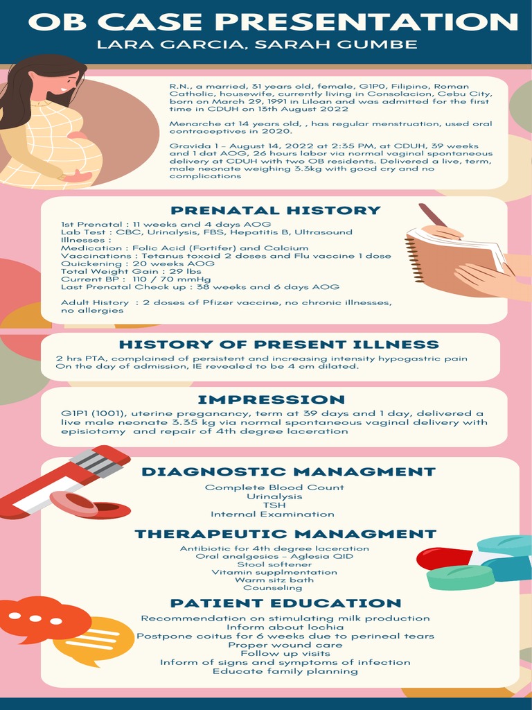 Comprehensive OB Case Study: Labor Stages | PDF | Childbirth | Motherhood