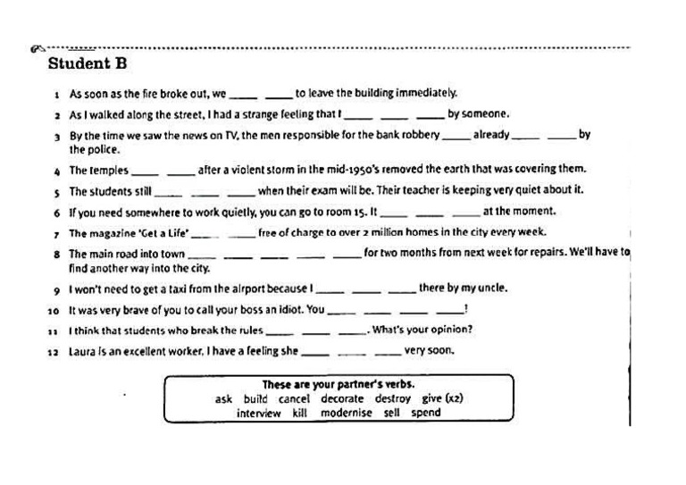 B passive Verb Swap PDF