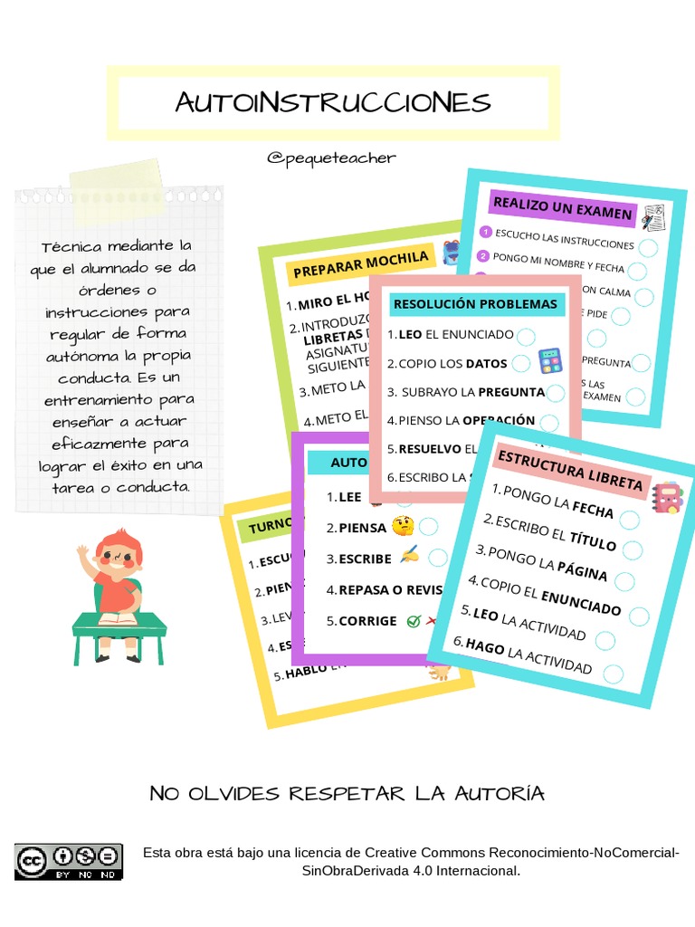 Guía de Autoinstrucciones Escolares | PDF