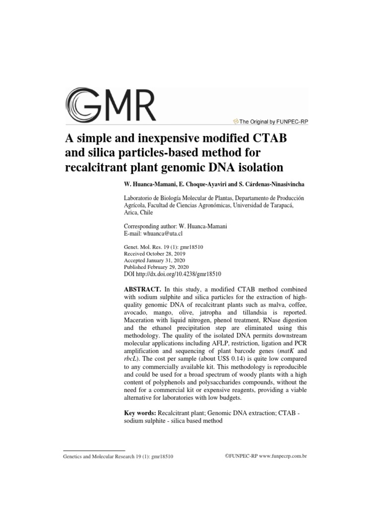 gmr18510 - Simple and Inexpensive Modified Ctab and Silica Particles ...