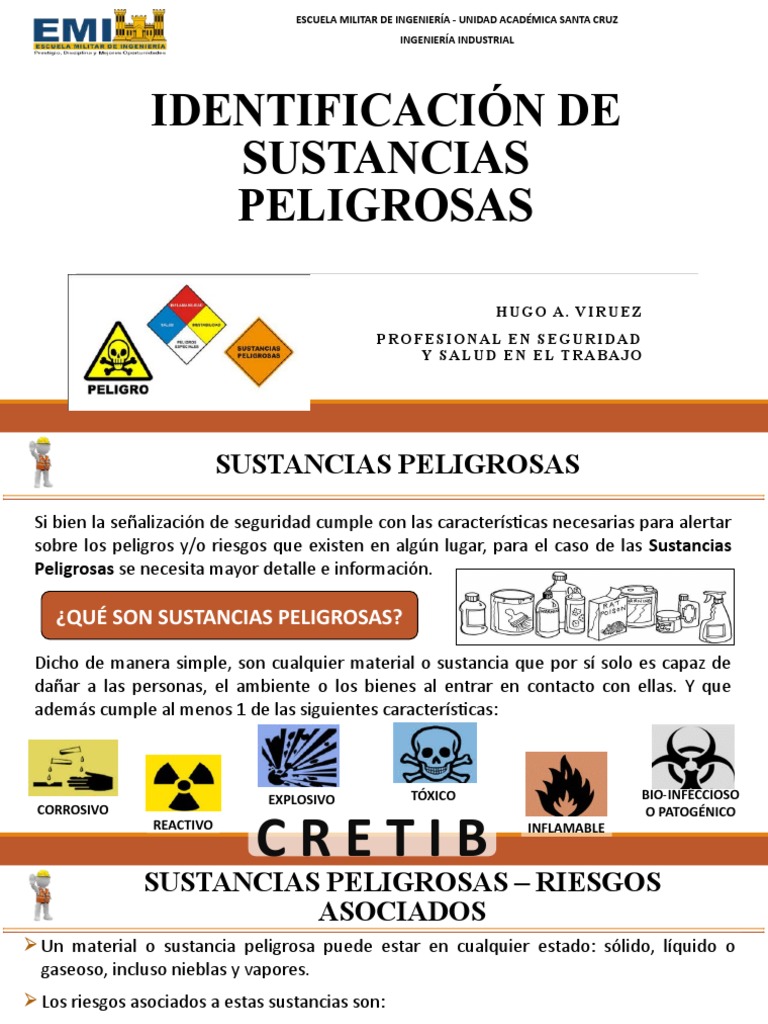 6.3 Identif Sustancias Peligrosas | PDF | Combustibles | Ciencias fisicas