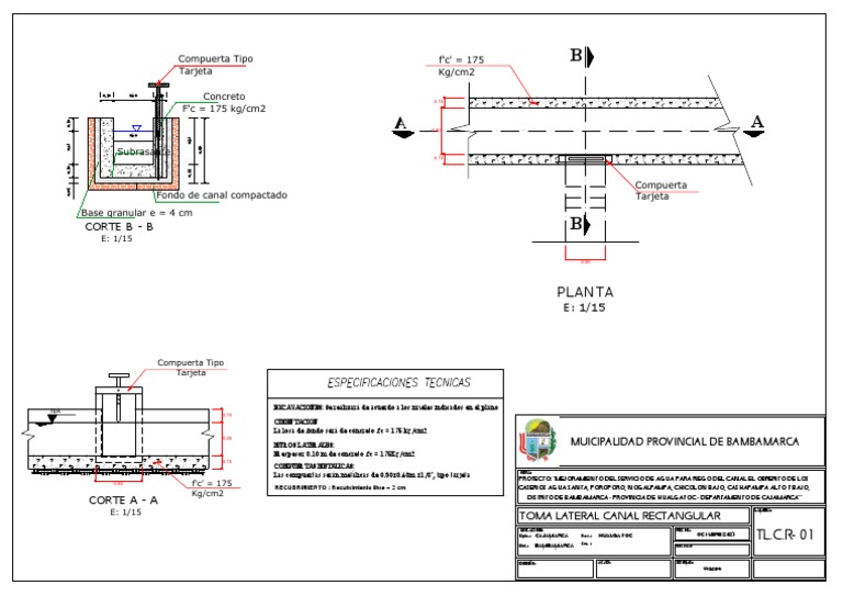 TOMA LATERAL CANAL RECTANGULAR-OBRAS DE ARTE | PDF