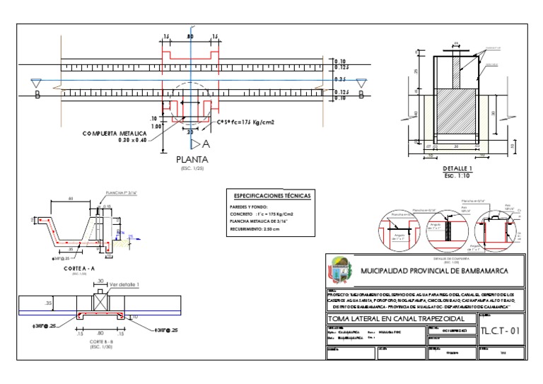 Toma Lateral en Canal Trapezoidal-A3 Ok | PDF