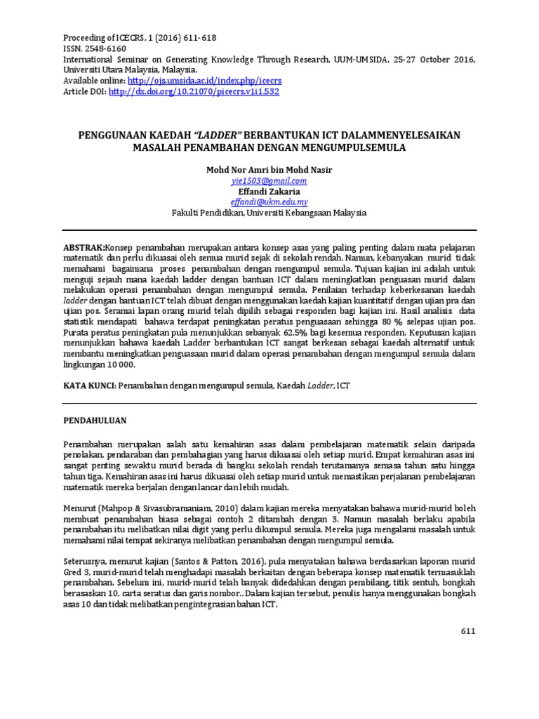 Kaedah Ladder - Matematik | PDF