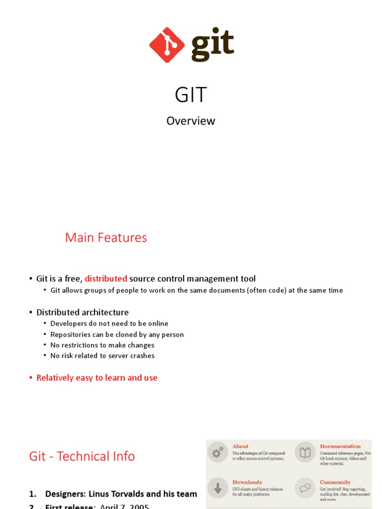 4 GIT - Overview | PDF | Version Control | System Software 4 GIT - Overview | PDF | Version Control | System Software