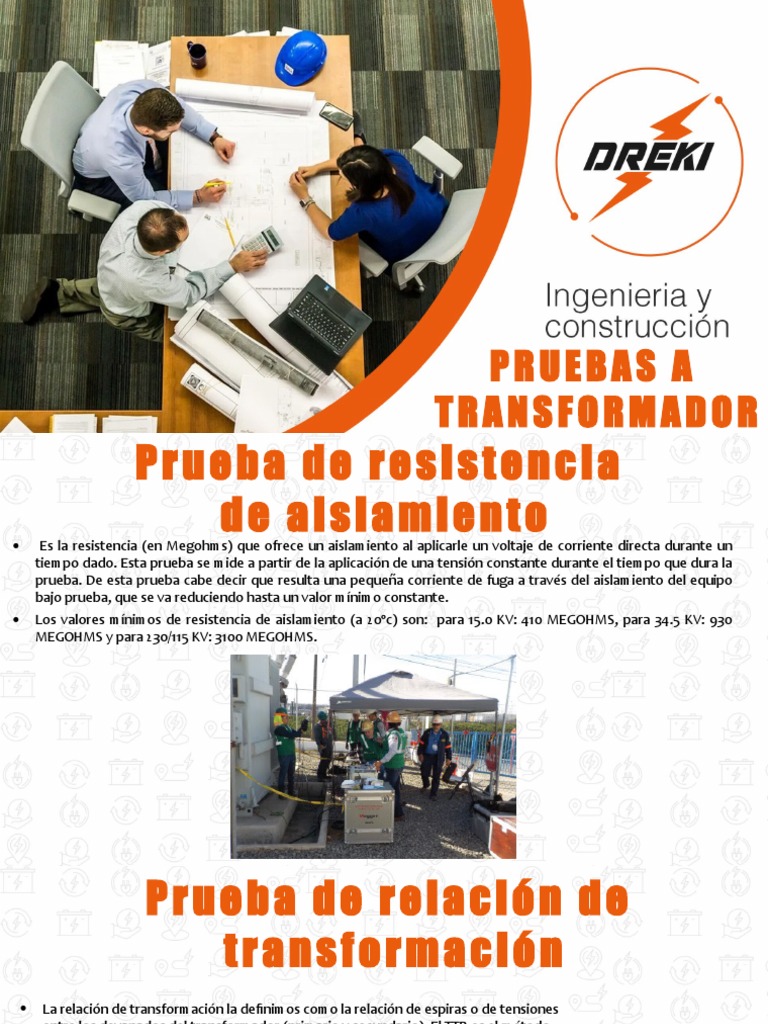 Pruebas A Transformadores | PDF | Transformador | voltaje