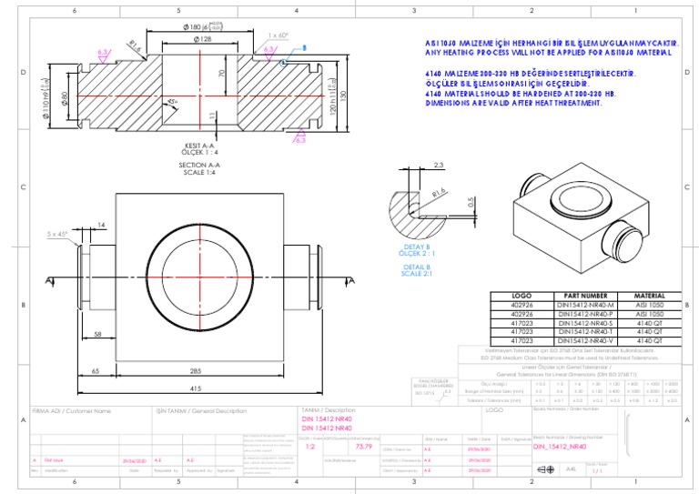 Din 15412 NR40 | PDF