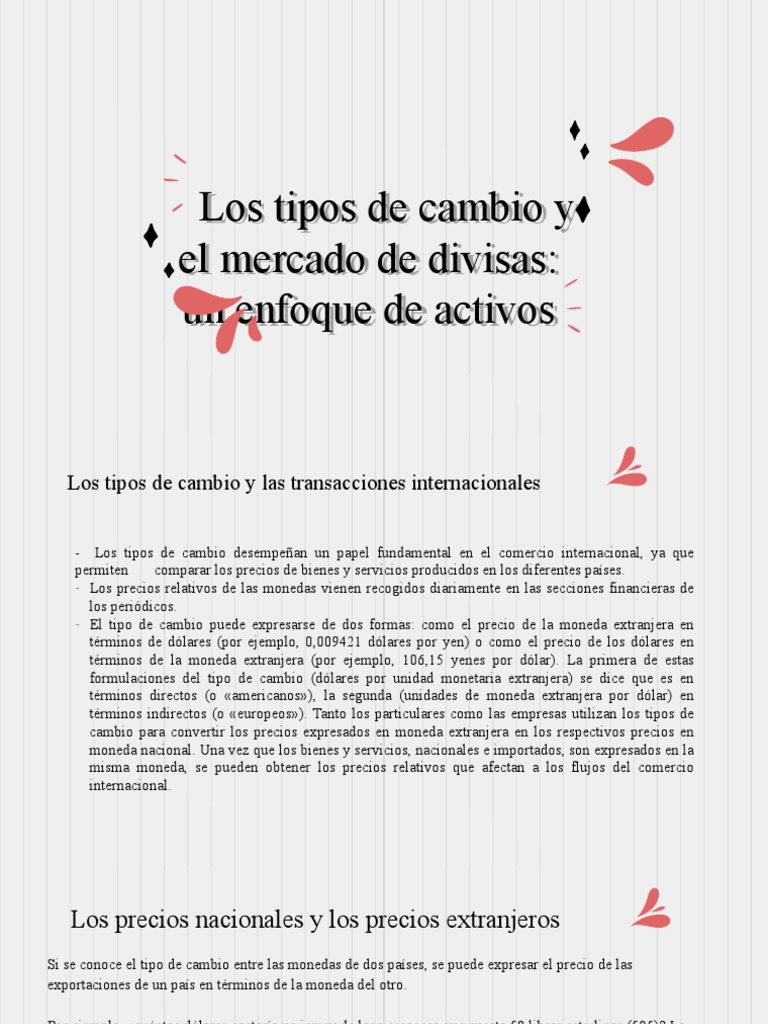 Tipos de Cambio | PDF | Tipo de cambio | Mercado de divisas