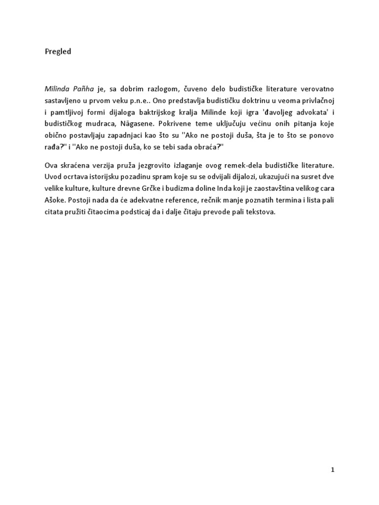 Milinda_panha | PDF
