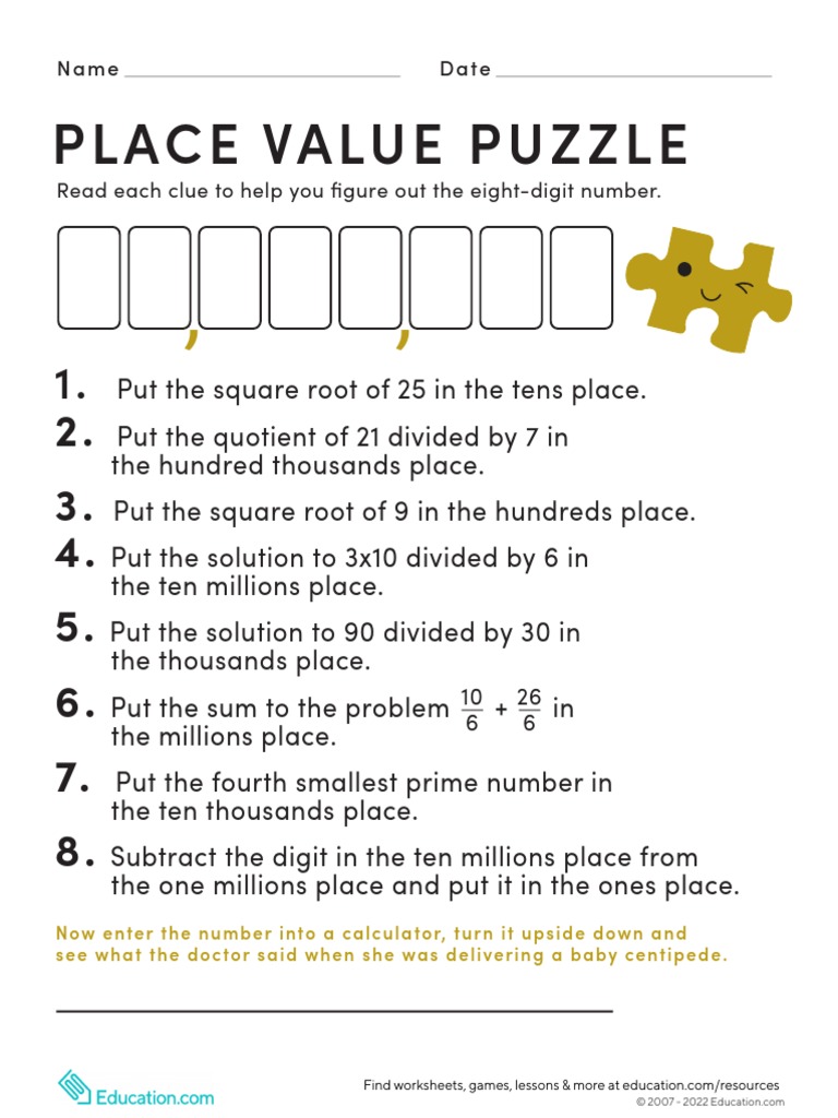 place-value-puzzle | PDF