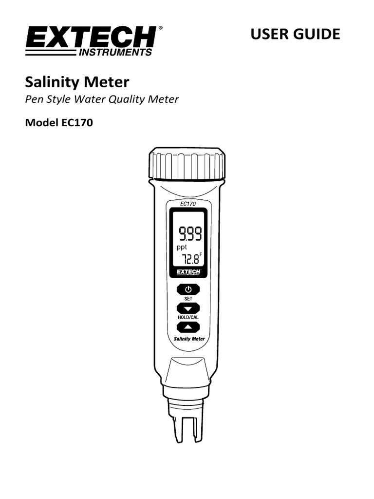 EC170 UM-en | PDF | Calibration | Salinity